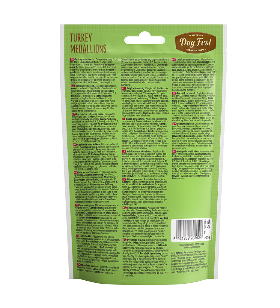 Dog Fest Turkey Medallions for Small Breeds – naturalworldpets