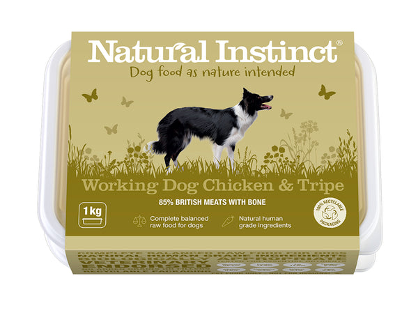 Natural Instinct Working Dog Chicken & Tripe – naturalworldpets